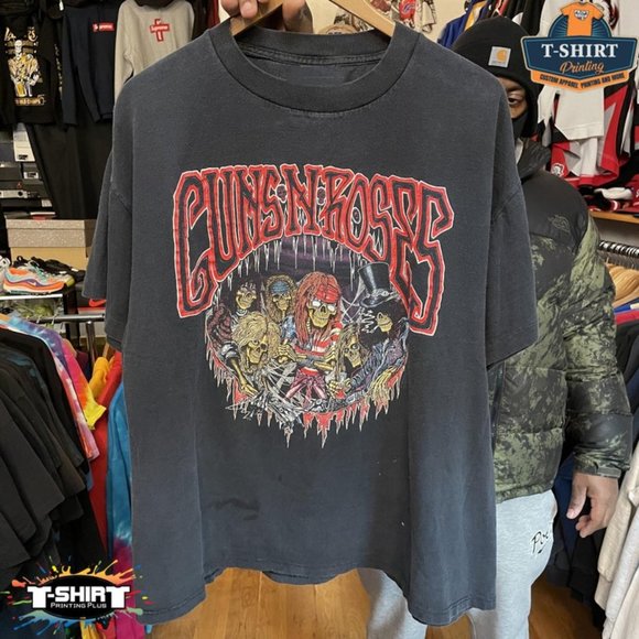 Gildan | Shirts | Vintage Guns N Roses Tour Shirt Rock Band Shirt Guns ...